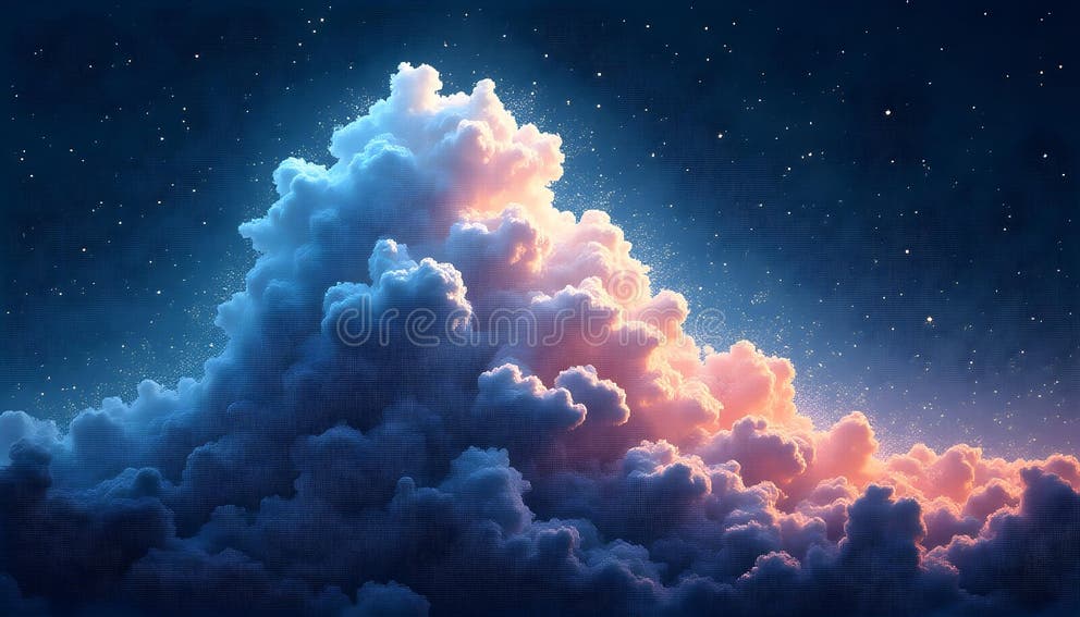 A Visually Captivating Depiction of a Cloud Morphing into an Intricate, Multi-dimensional Flow ...