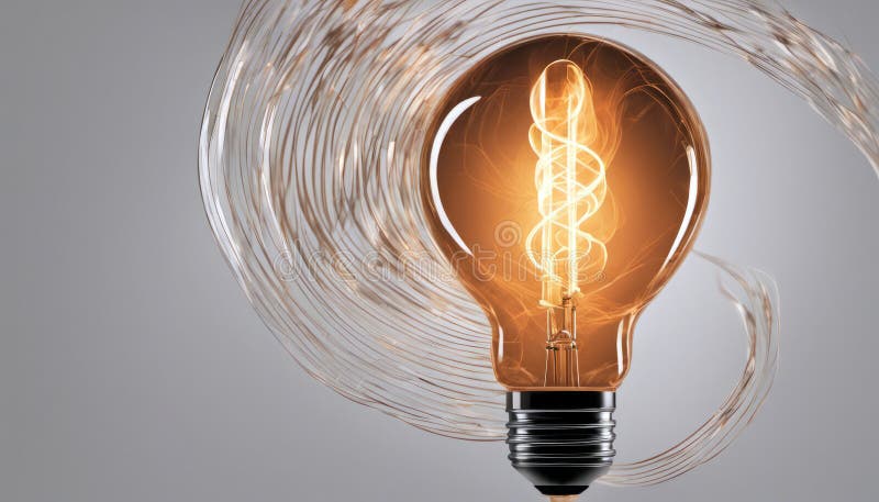 Visually Captivating Depiction of an Electric Bulb with a Mesmerizing ...