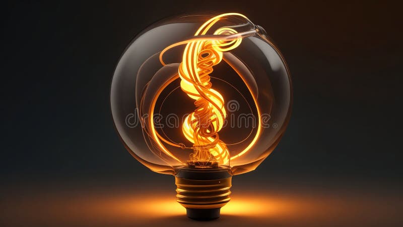 Visually Captivating Depiction of an Electric Bulb with a Mesmerizing ...