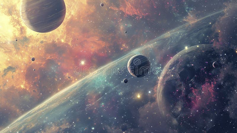 A Visually Captivating Digital Artwork Depicting a Stylized and ...