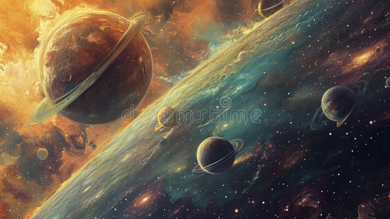 A Visually Captivating Digital Artwork Depicting a Stylized and ...