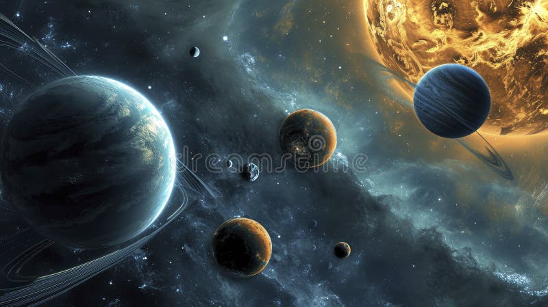 A Visually Captivating Digital Artwork Depicting a Stylized and ...