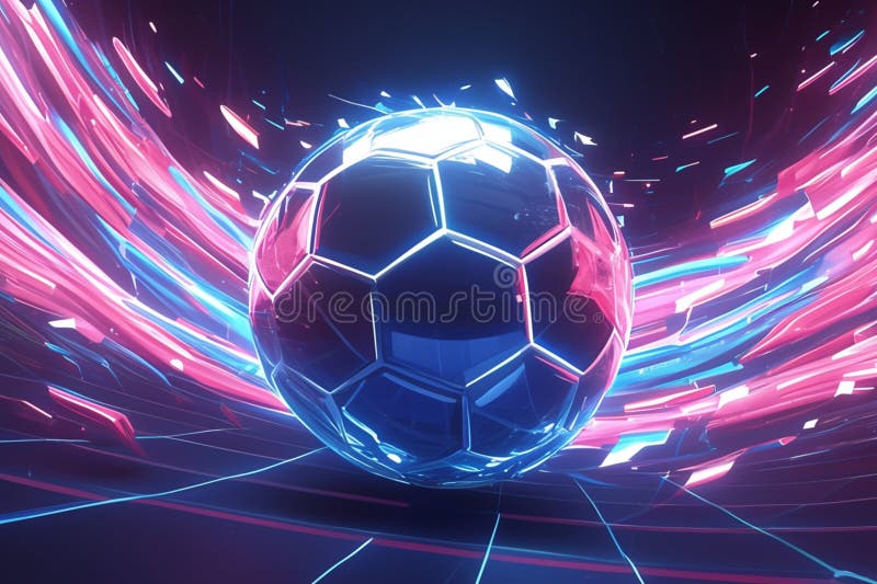 Visually Captivating Glossy Design with Football and Soccer Elements ...