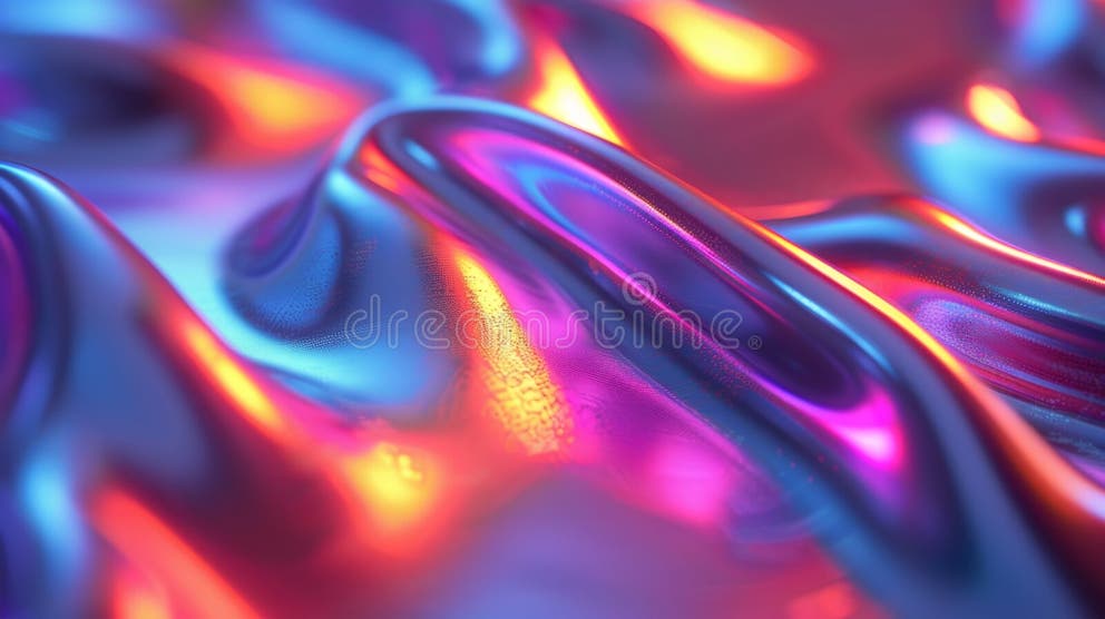Visually Captivating Gradient Background Featuring Iridescent Abstract ...
