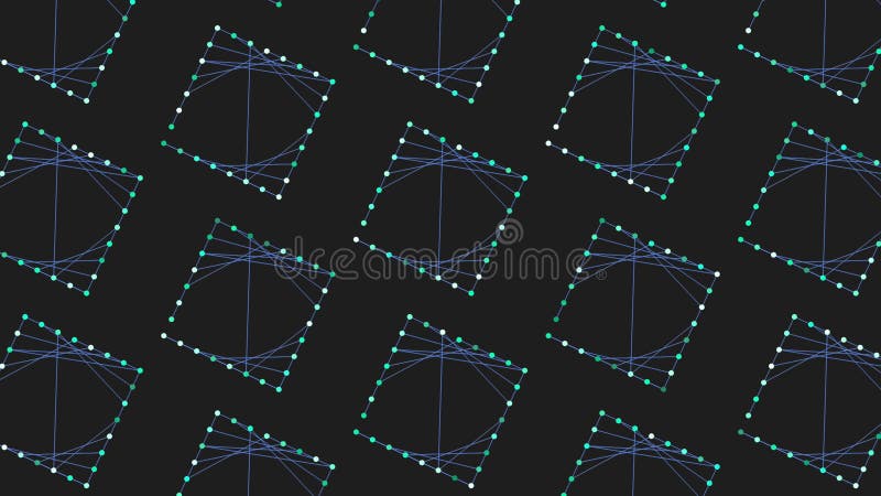 Intricate Grid of Green Lines on a Black Background Creates a Stunning ...