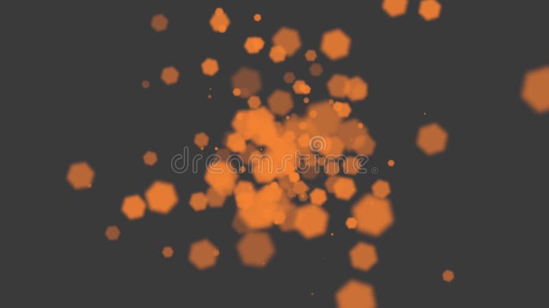 Vibrant Orange Dots Illuminate a Dark Background, Creating a ...