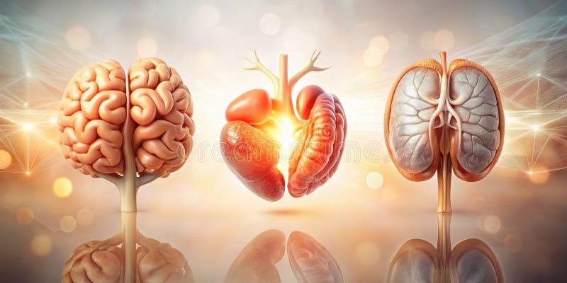 A Detailed Anatomical Representation of the Human Brain, Kidneys, and ...