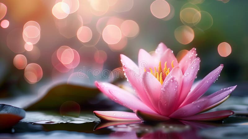 A Visually Captivating Image of a Pink Lotus Flower, Perfect for ...