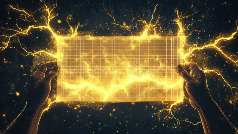 Dynamic Composition Featuring a Torn Sheet of Paper with Grid Lines ...