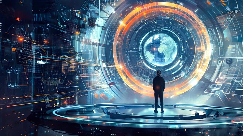 Visually Captivating and Imaginative Representation of Advanced Technology Futuristic Innovation ...