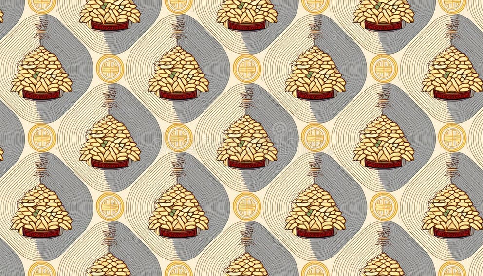 Vibrant Rice Seamless Pattern Ideal for Backgrounds, Fabrics, Wrapping ...