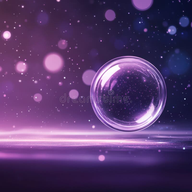 A Visually Captivating Sphere in a Dreamy Purple Background with ...