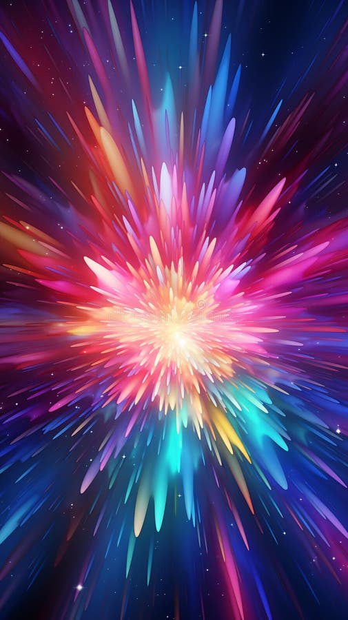 Expanding Power: a Vibrant Burst of Energy Stock Photo - Image of ...