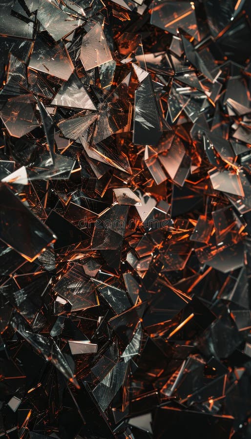 Visually Distorted Shattered Glass Abstract Patterns and Rich Textures ...