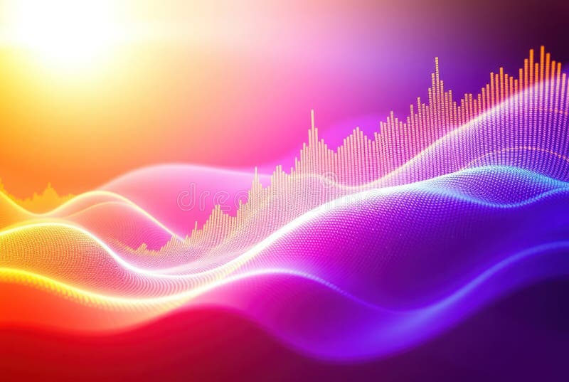 A Visually Dynamic Background Featuring Representations of Sound Waves ...