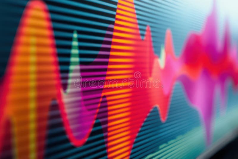 A Visually Dynamic Background Featuring Representations of Sound Waves ...