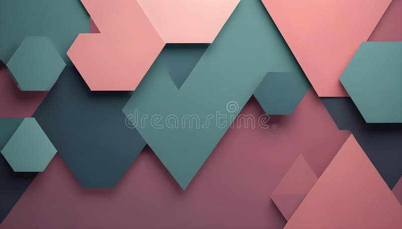 A Visually Engaging Abstract Art Piece Featuring Geometric Shapes and a ...