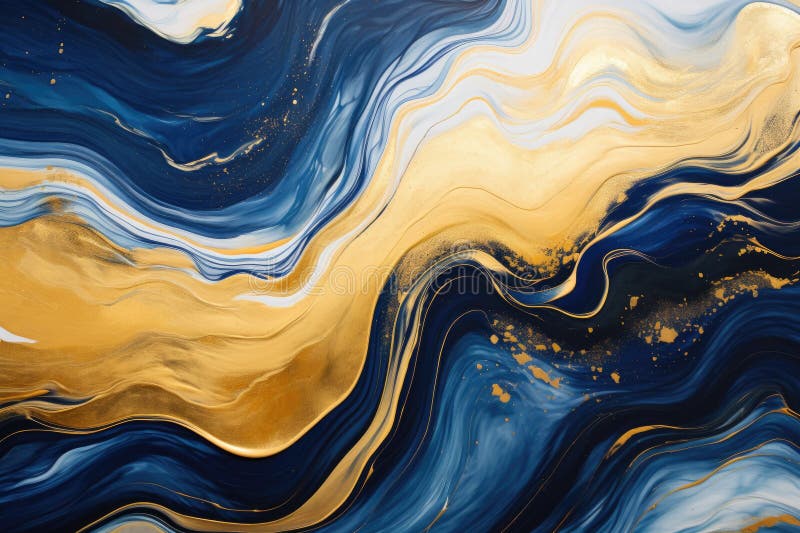A Visually Engaging Abstract Painting Featuring a Captivating ...