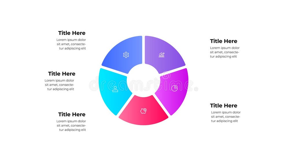 A Visually Engaging Circular Infographic with 5 Colorful Segments and ...