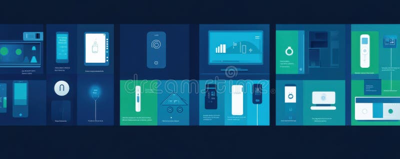 Flat Design Infographic Illustrating Modern Smart Home Technology ...
