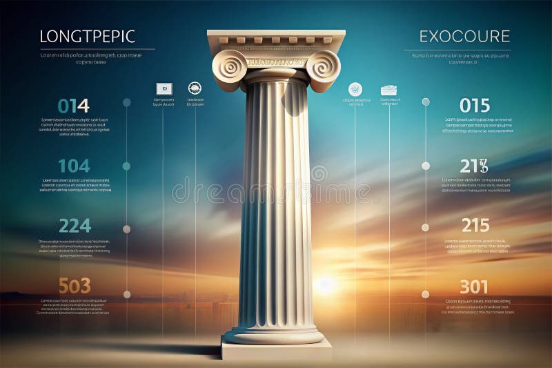 Visually Engaging Greek Column Infographic Template a 4Step Guide To ...