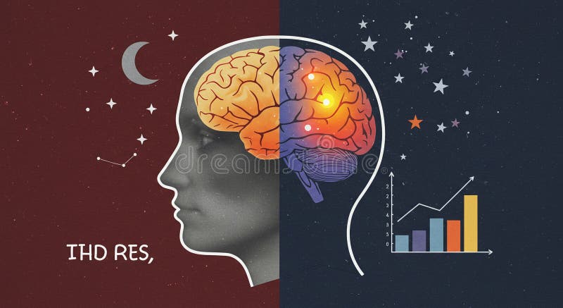 Brain Function and IHD Research: a Conceptual Illustration Stock ...