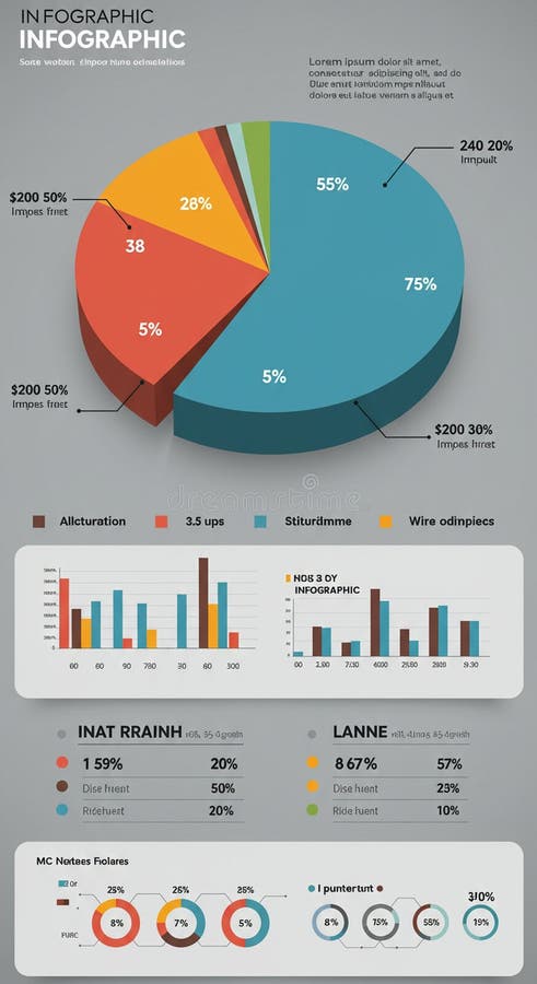 Percentages Infographic Stock Illustrations – 1,098 Percentages ...
