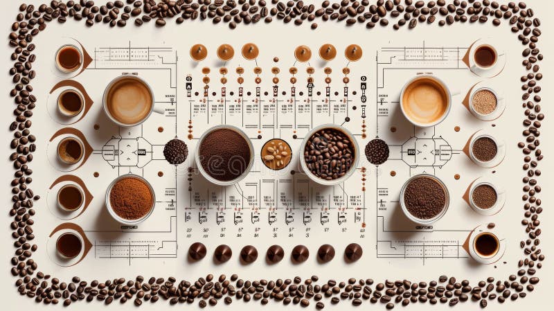 Infographic Coffee Making Process Stock Photos - Free & Royalty-Free ...