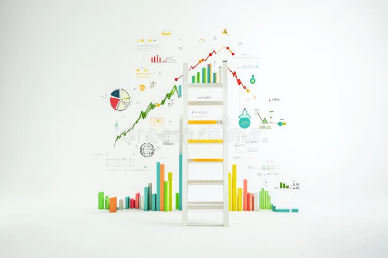 Infographic Ladder of Growth Stock Illustration - Illustration of ...