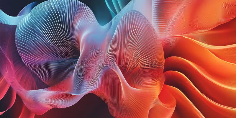 A Visually Immersive Abstract Background with Pulsating Radial Light ...