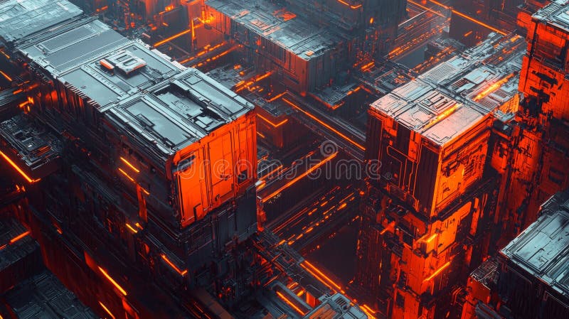 A Visually Integrated Global Logistics Infrastructure. Stock Image ...