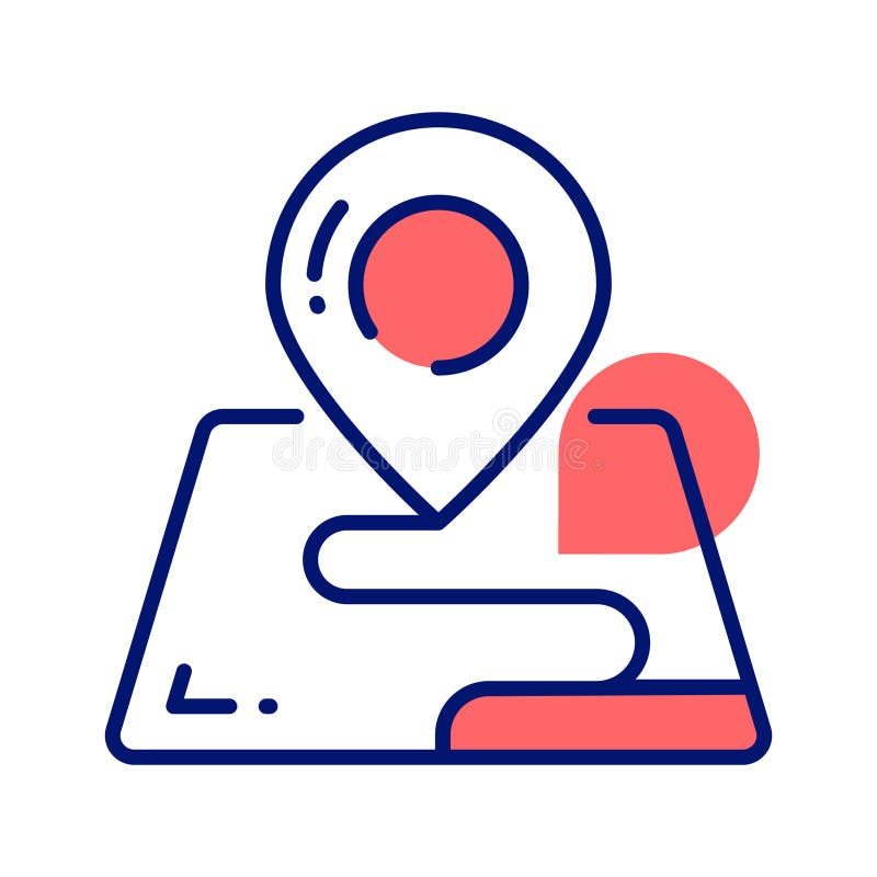 Visually Perfect Icon of Location Map, Editable Vector Stock Vector ...
