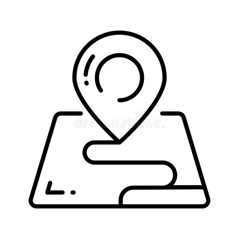 Visually Perfect Icon of Location Map, Editable Vector Stock Vector ...