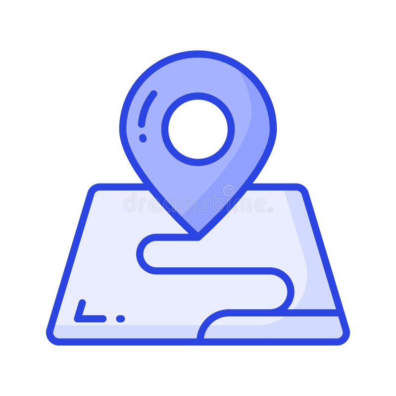 Visually Perfect Icon of Location Map, Editable Vector Stock Vector ...