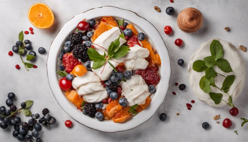 Slimming and Healthy Food Choices Stock Illustration - Illustration of ...