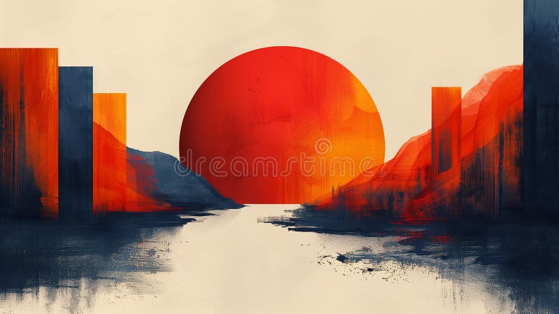 Visually Striking Abstract Composition that Evokes the Feeling of a ...