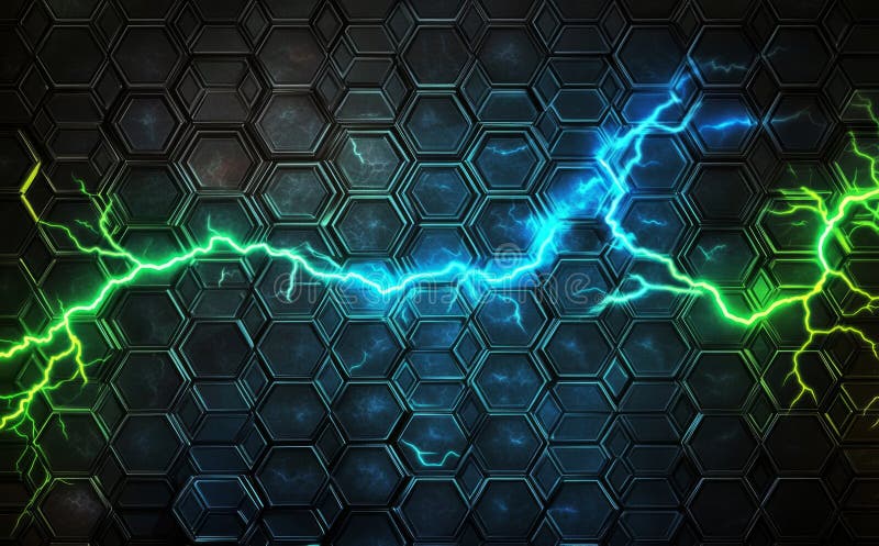 A Visually Striking Abstract Design of Dynamic Green Energy Waves with ...