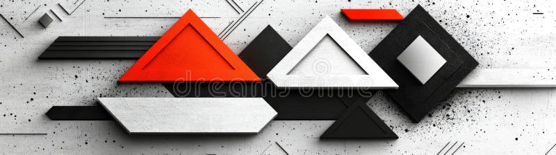 A Visually Striking Abstract Design in a Modern Style, Using Geometric ...