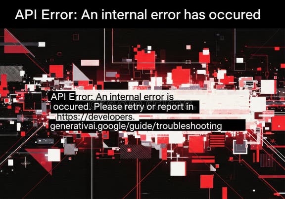Abstract Digital Glitch Art Depicting an Api Error with Red and White ...
