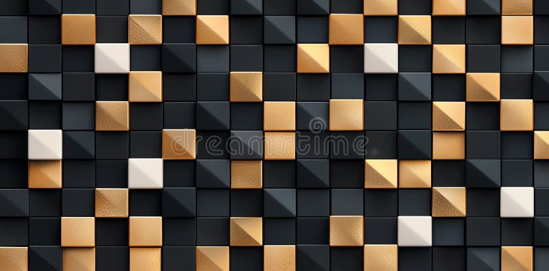 A Visually Striking Abstract Pattern Composed of Dark and Metallic ...