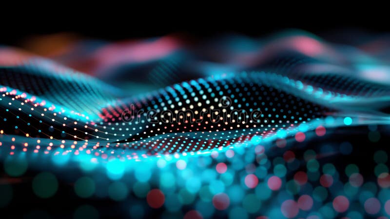 A Visually Striking Abstract Representation of Waves or Undulating ...