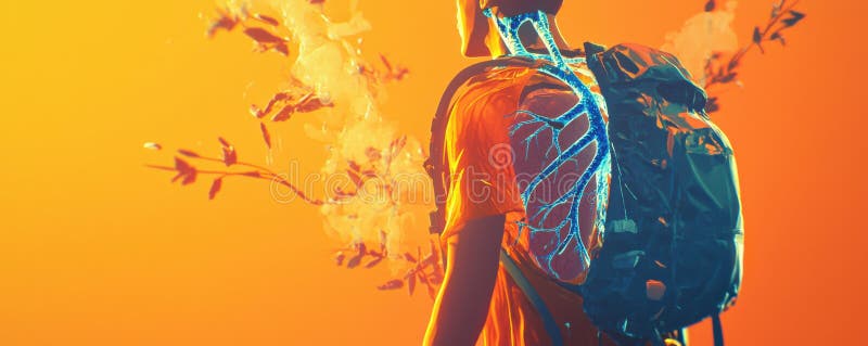 Animated Artistic Representation of Human Lungs Integration with Nature ...