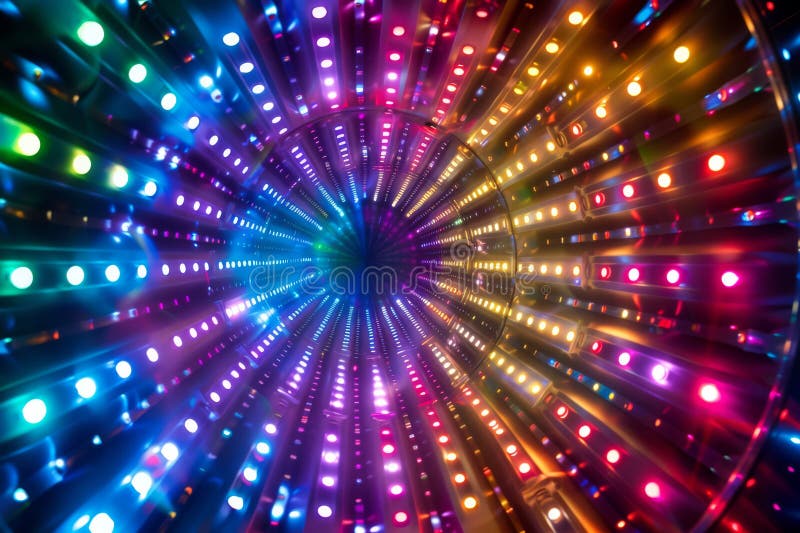 A Visually Striking and Colorful Light Spectrum that Rotates in a ...