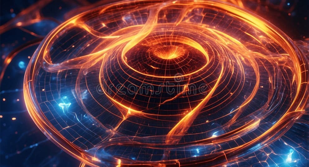 Visually Striking and Complex Digital Representation of a Swirling ...