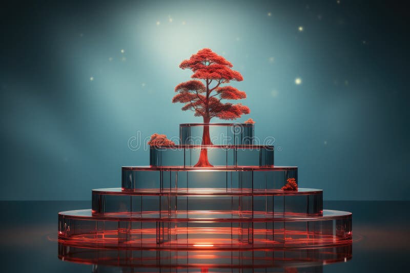 Growing Business As Stairs. Each Step Represents a Stage of Progress in ...