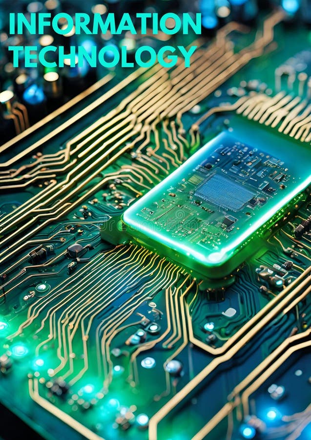 Information Technology: Powering the Digital World Stock Photo - Image ...