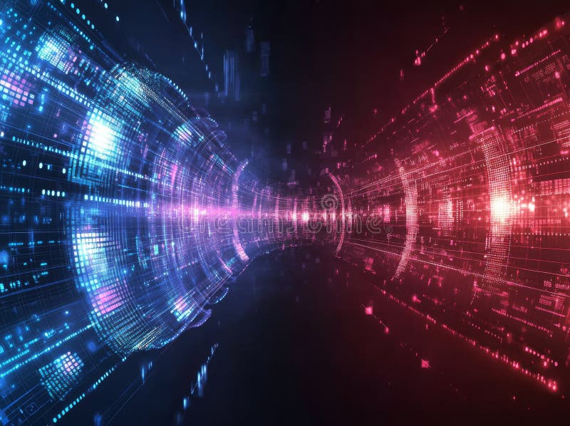 A Visually Striking Digital Abstract Background with Vibrant Tones and ...