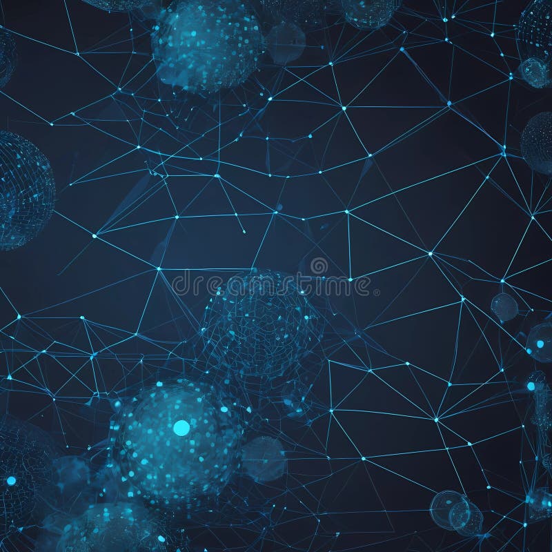 A Visually Striking Digital Background Showcases a Network of ...