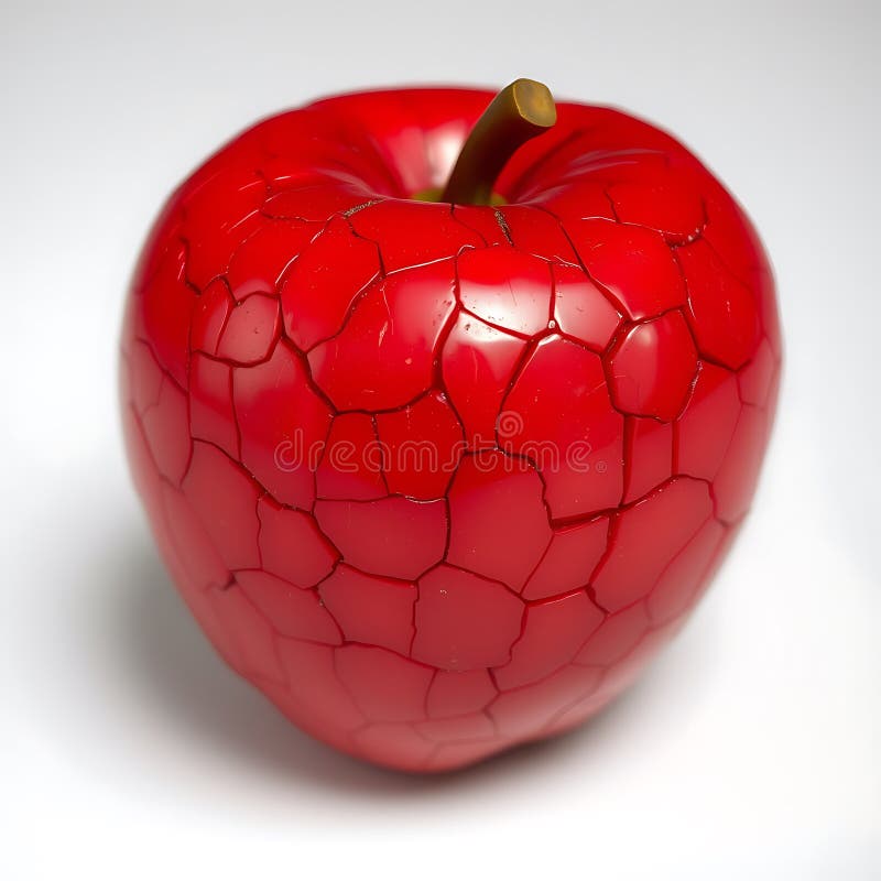 Creative Sliced Red Apple Sculpture with Vibrant Layers - Modern ...