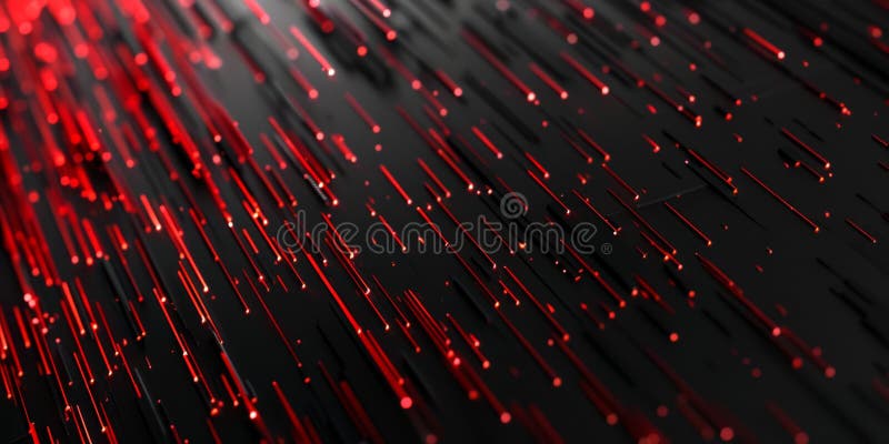 This is a Visually Striking and Dynamic Red and Black Abstract ...